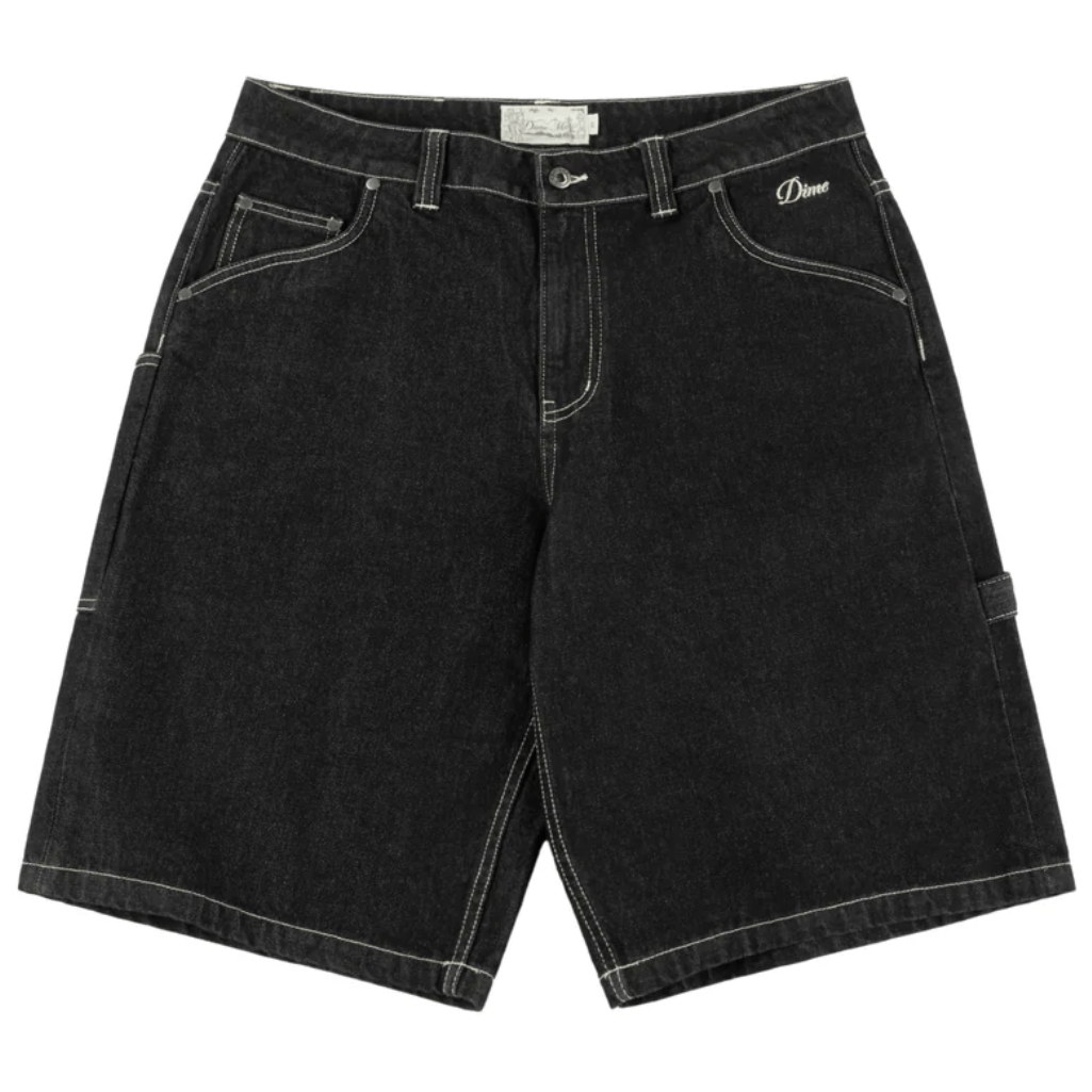 Dime MTL Classic Denim Shorts | Black Washed | The Vines Supply Co